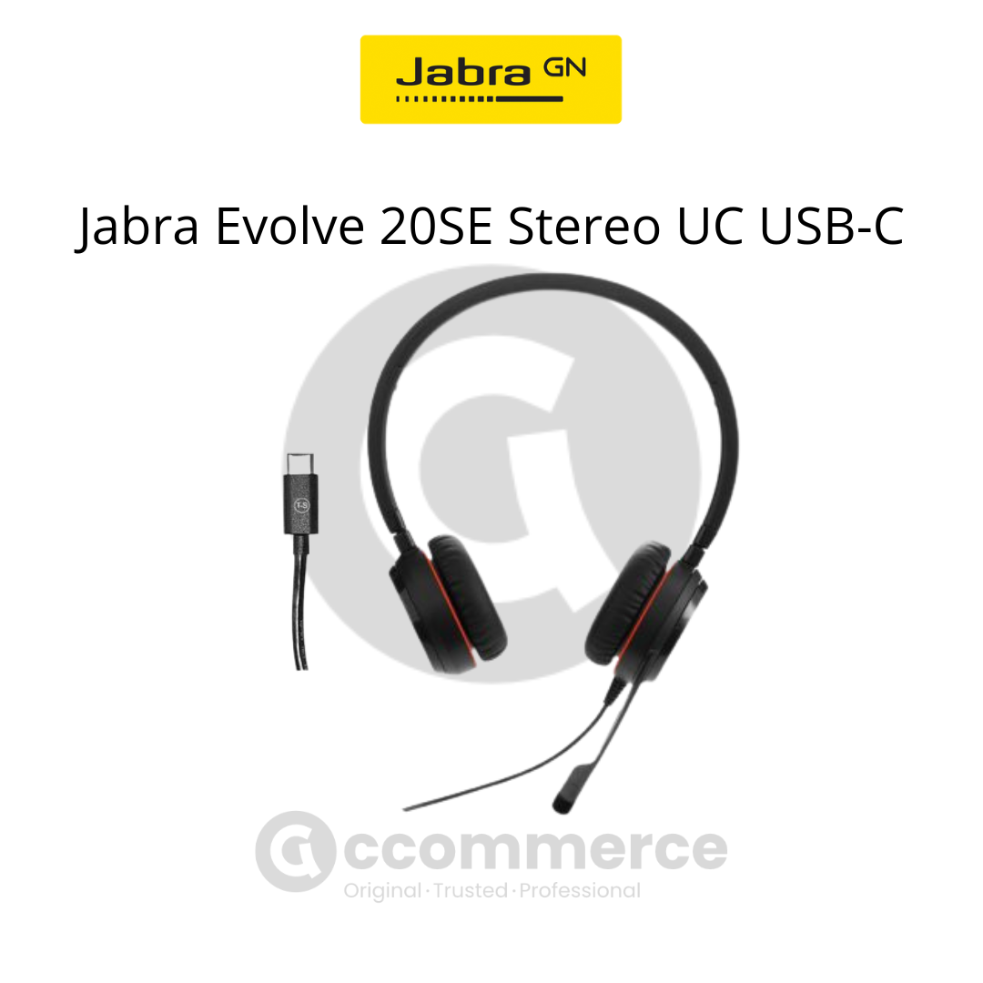 Jabra Evolve 20SE Stereo UC USB-C - Accommerce