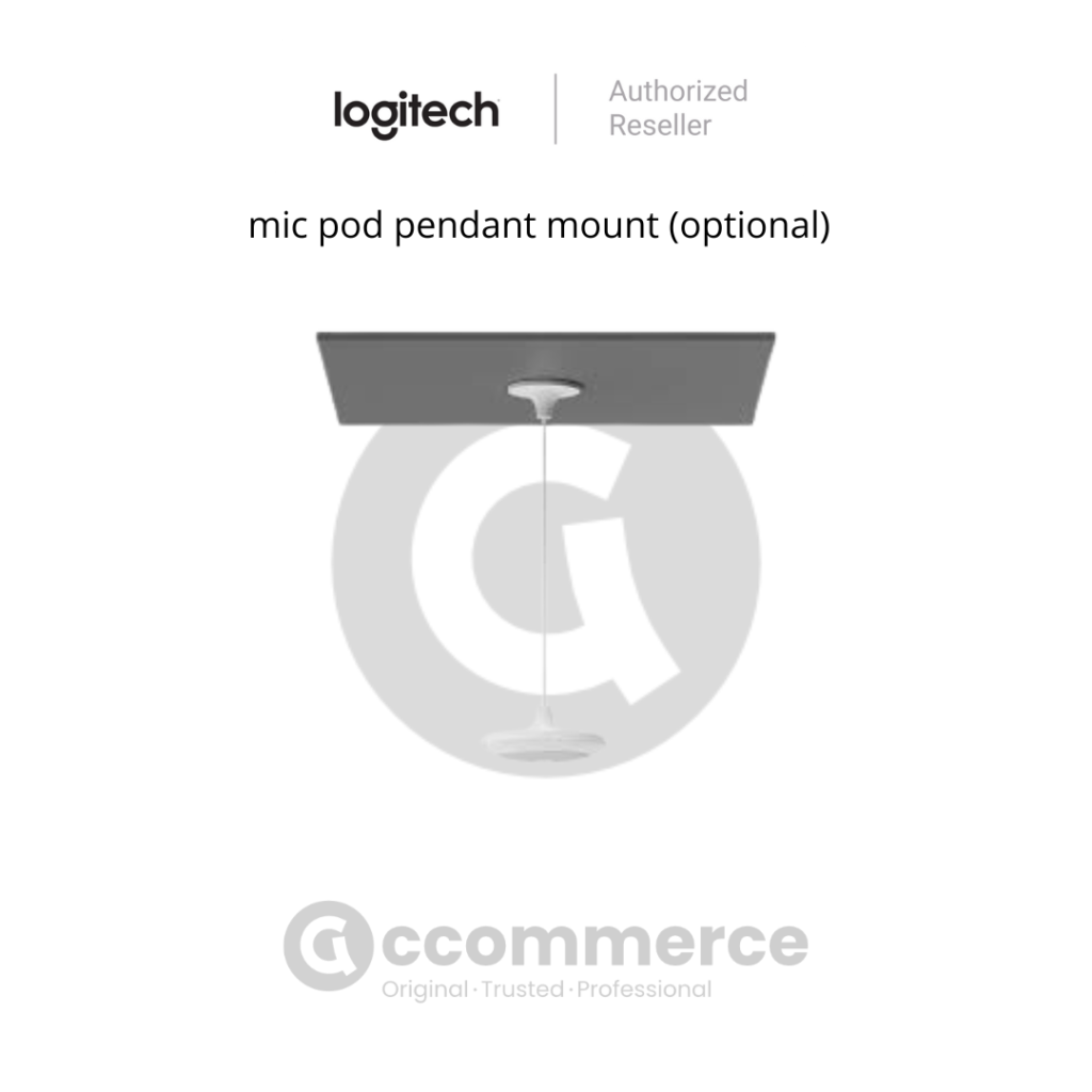 Logitech Mic Pod Pendant Mount pemasangan fleksibel - Accommerce